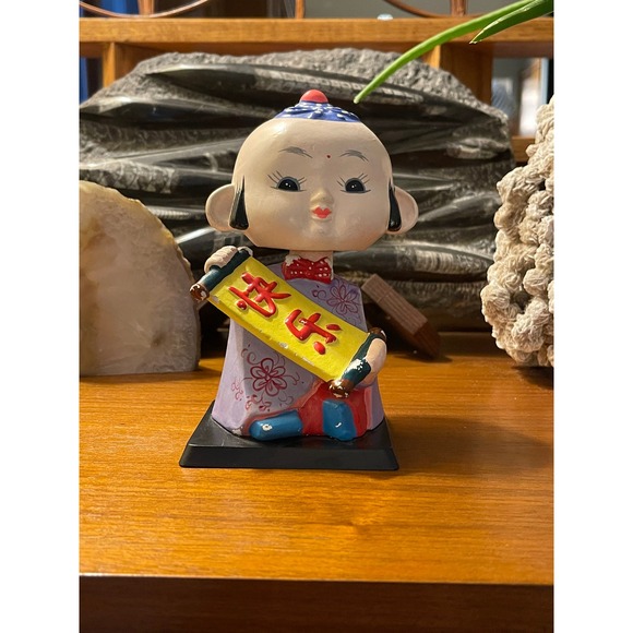 Toys | Vintage Chinese Boy Bobblehead Nodder | Poshmark